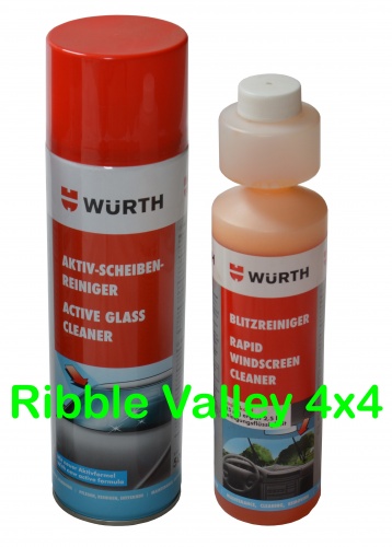 WURTH CLEAN GLASS KIT - WURTH ACTIVE GLASS CLEANER + RAPID WINDSCREEN ...