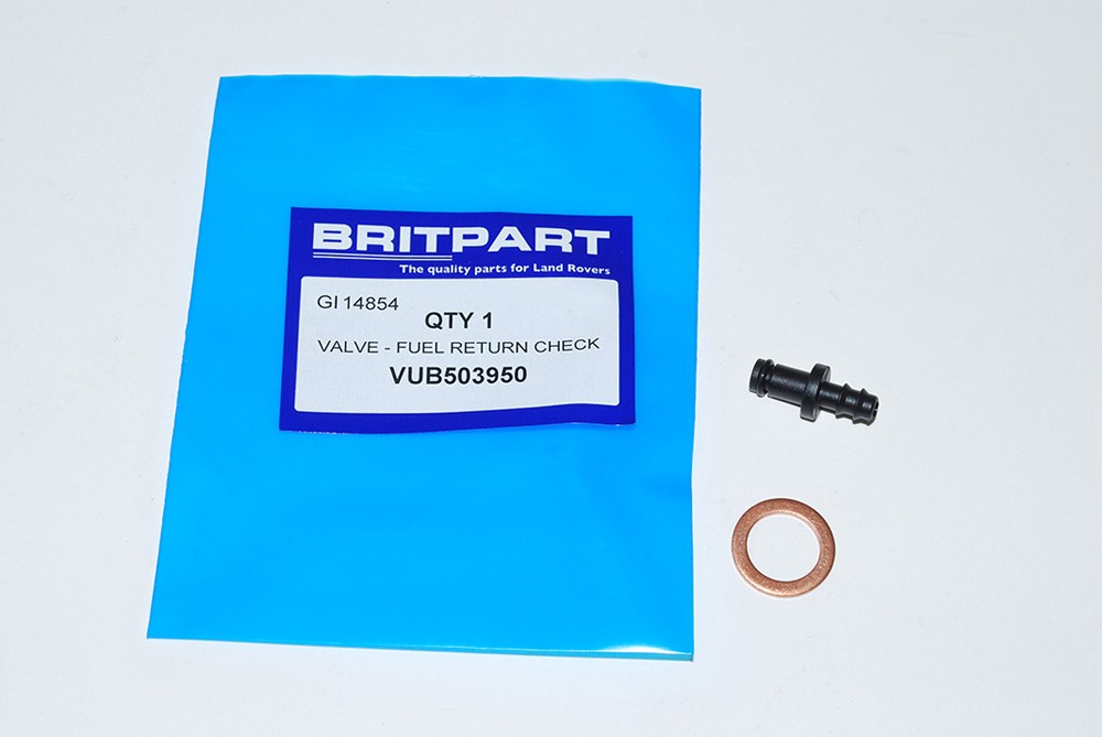 VUB503950 - VALVE - FUEL RETURN CHECK - Land Rover Parts